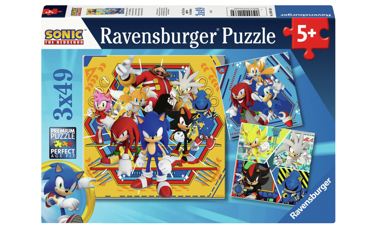 Sonic the Hedgehog 3x49 pc Puzzles – Confiserie et cie